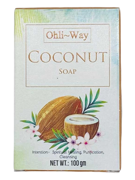 Coconut Coco / Soap Bar / English-Spanish Prayer Card & Charm ...