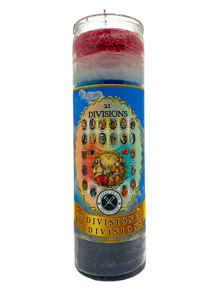 21 Divisions 7 Day Prayer Candle – Protection, Open Road & Ancestor ...