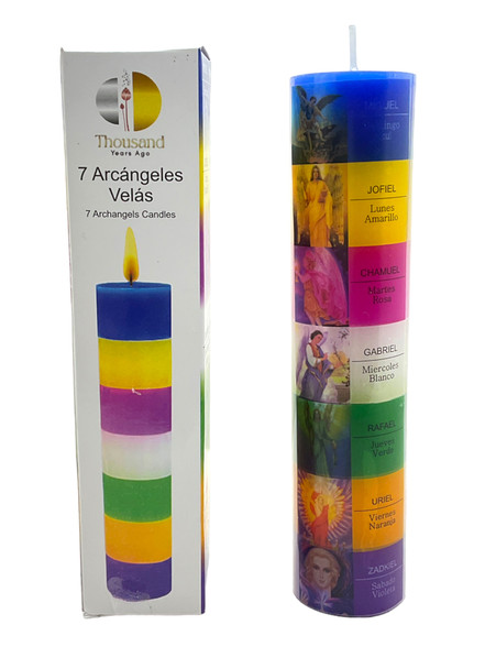 Spirit Candles Saint Michael The Archangel 7 Color Ritual Candle / San ...