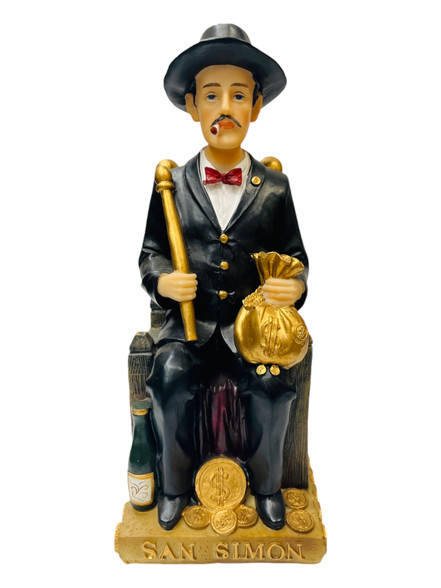 San Simon Statue: Guardian Of Prosperity (10”) - Botanica San Lazaro