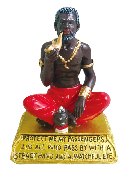 Papa Candelo Statue: Guardian Of The Crossroads - Sitting With Eleggua ...