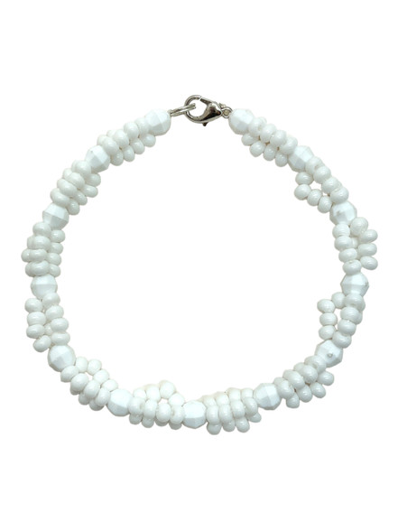 Orisha Obatala Fancy Eleke Bead Clasp Bracelet 8" For Protection ...
