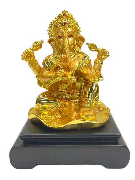 Lord Ganesh Statue: The Remover Of Obstacles - Black Pedestal (7 ...
