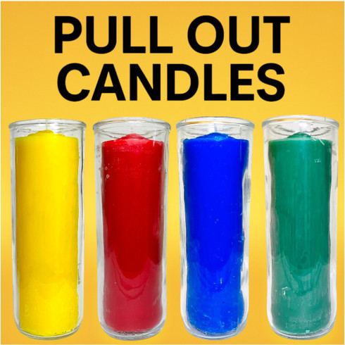 Pull Pull Out Glass Jar Candle Collection – Choose Your Color