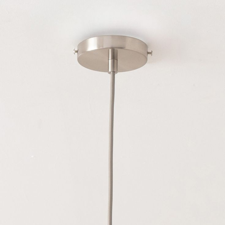 Lamp Holder with Smoked Glass Shade in Chrome