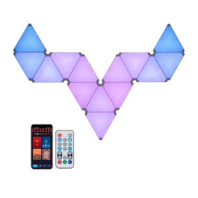 Smart LED Triangle Panel Wall Lights RGBIC Pack of 6