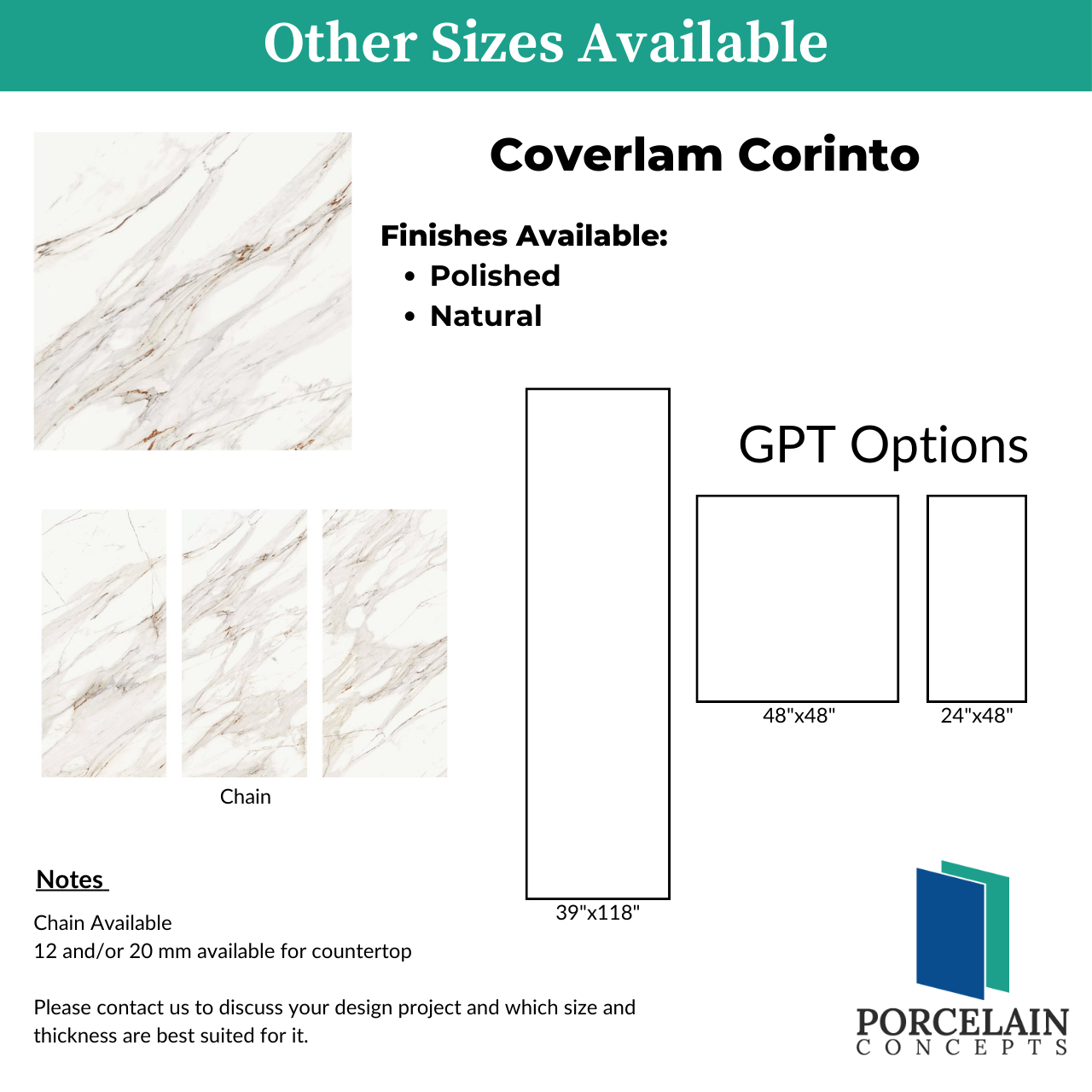Coverlam Corinto Polished