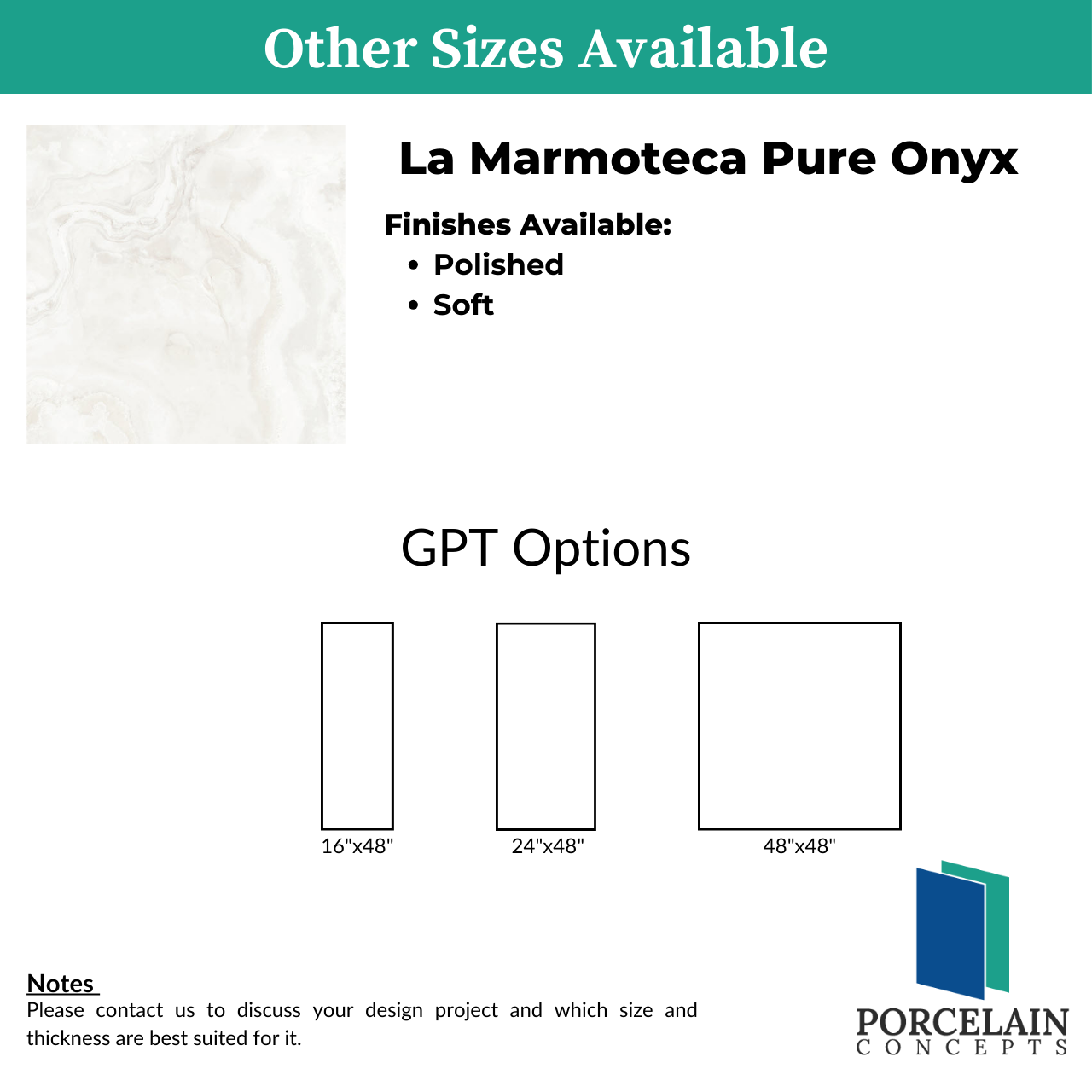 La Marmoteca Pure Onyx Polished