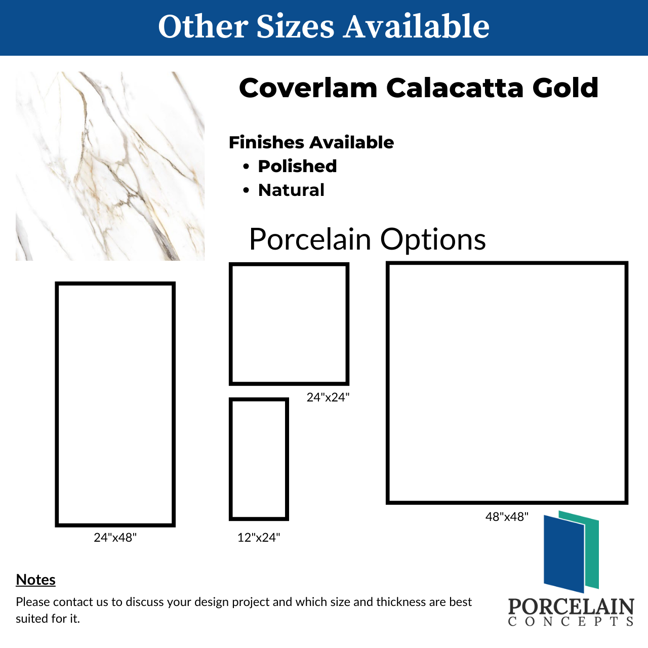 Coverlam Calacatta Gold Polished