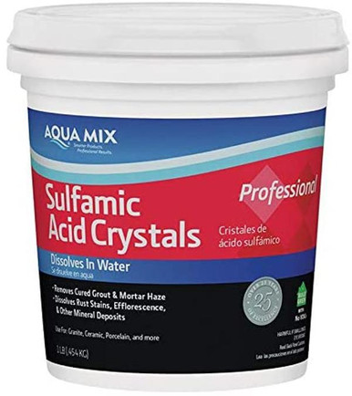 Aqua Mix Sulfamic Acid Crystals - 1 lb Jar - EACH - Tile Outlets of America