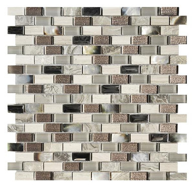 Nacar Stone Brick Mosaic - EACH - Tile Outlets of America