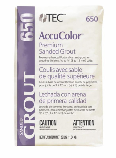 TEC AccuColor 947 Lt Bronze 25lb Sanded Grout - EACH - Tile Outlets of ...