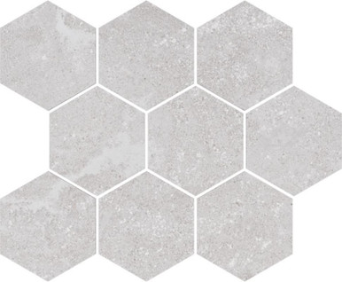Chamonix White 4" Hexagon Porcelain Mosaic 12x12 - EACH - Tile Outlets ...