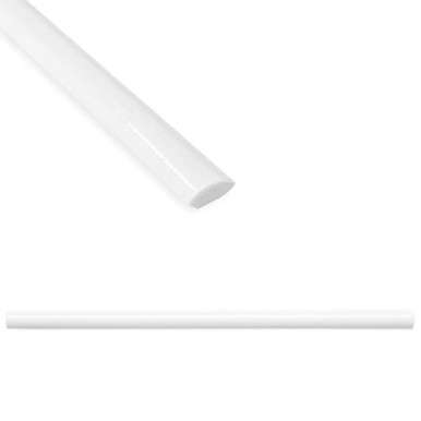 Jolly Stone Quarter Round Bright White Polished 0.5x12 - EACH - Tile ...