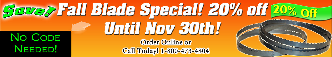 Portable Sawmills and bandsaw blades from Cook's Saw