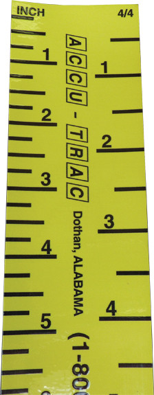 Magnetic lumber scales for portable sawmills and resaw from Cooks Saw
