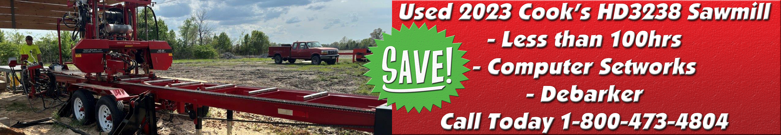 Portable Sawmills and bandsaw blades from Cook's Saw