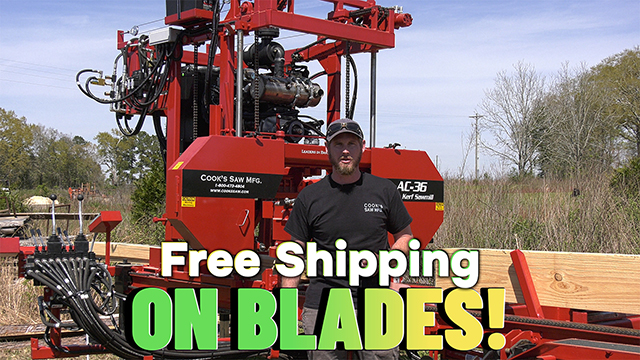 Free Shipping on Sawmill or Resaw Bandsaw Blades for March 2024! - Cook ...