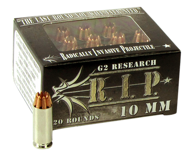 G2 Research R.i.p, G2r Rip 10mm Fracturing 20/25 G2 Research Pistol Ammo
