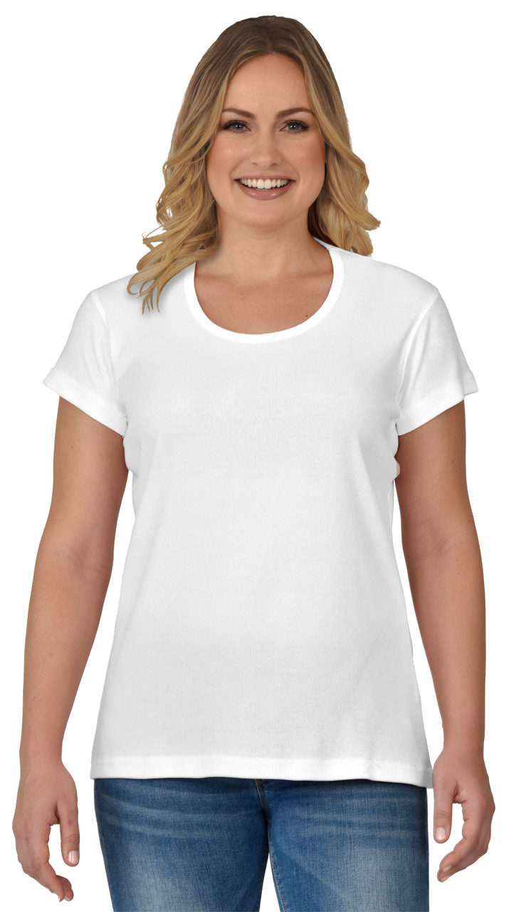 Style # 1103 - Scoop Neck Cap Sleeve Top - Distinct Apparel