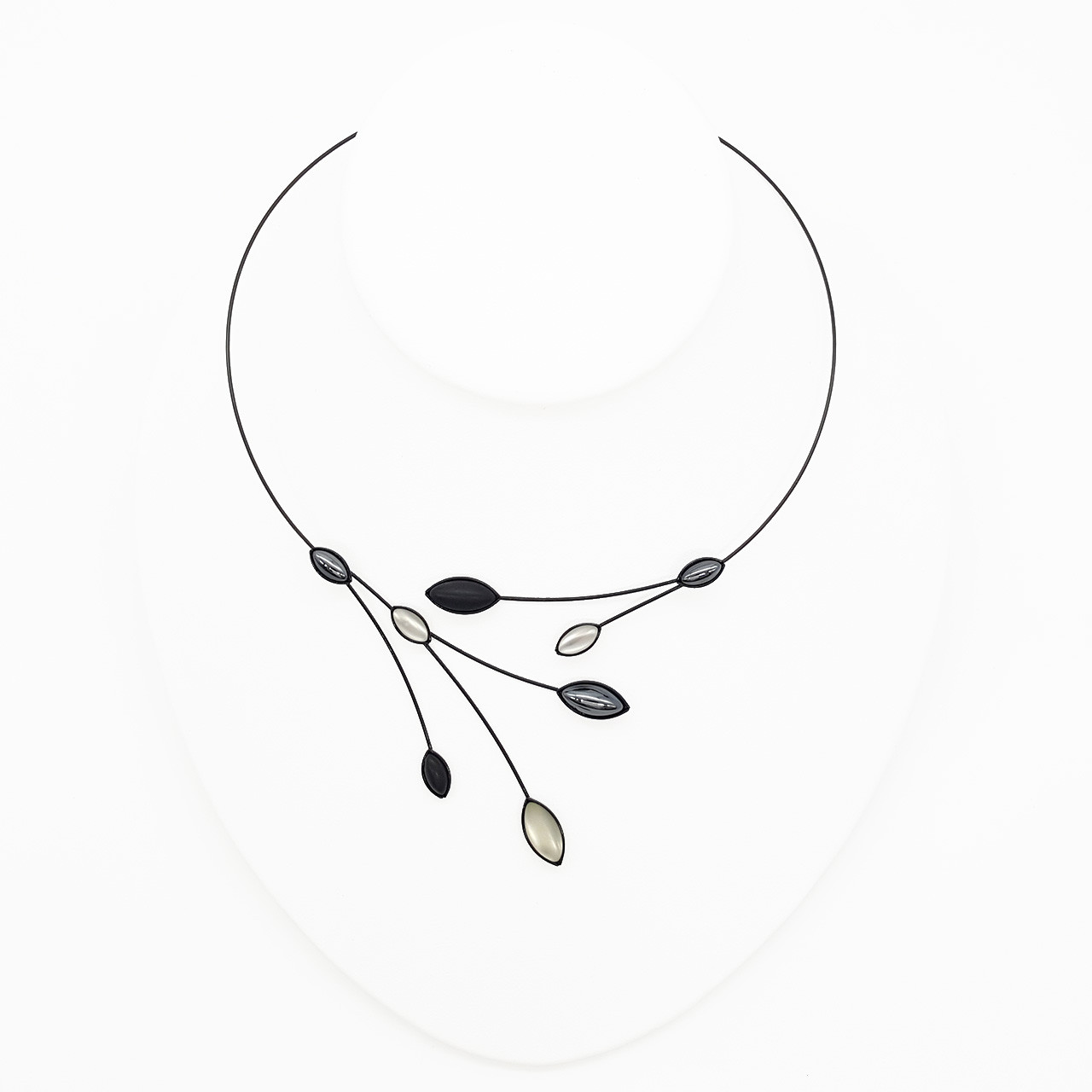 101B-HB Glass Bead Necklace Handcrafted Jewelry