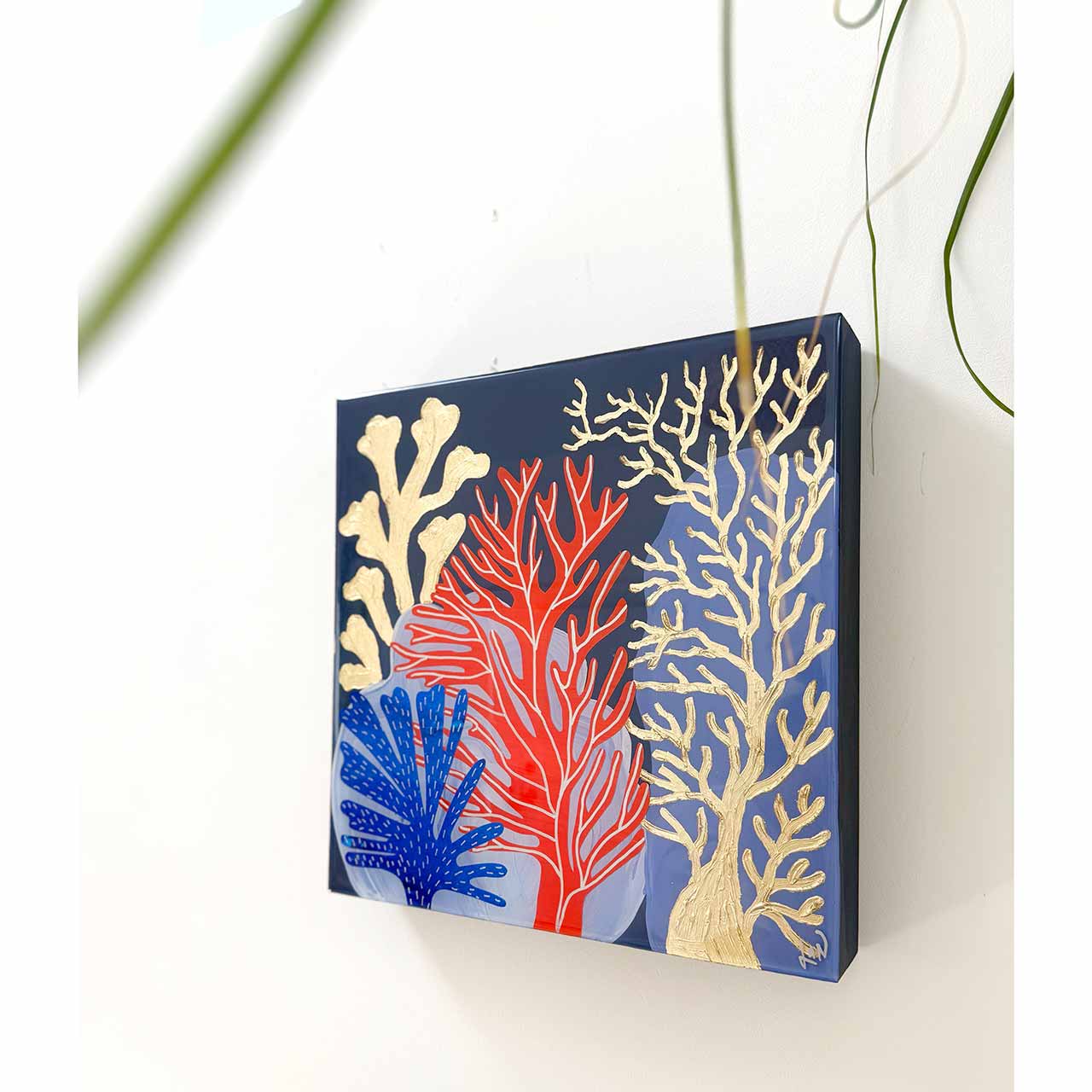 12" x 12" Blue Coral Reef Collage - Creative Gateways