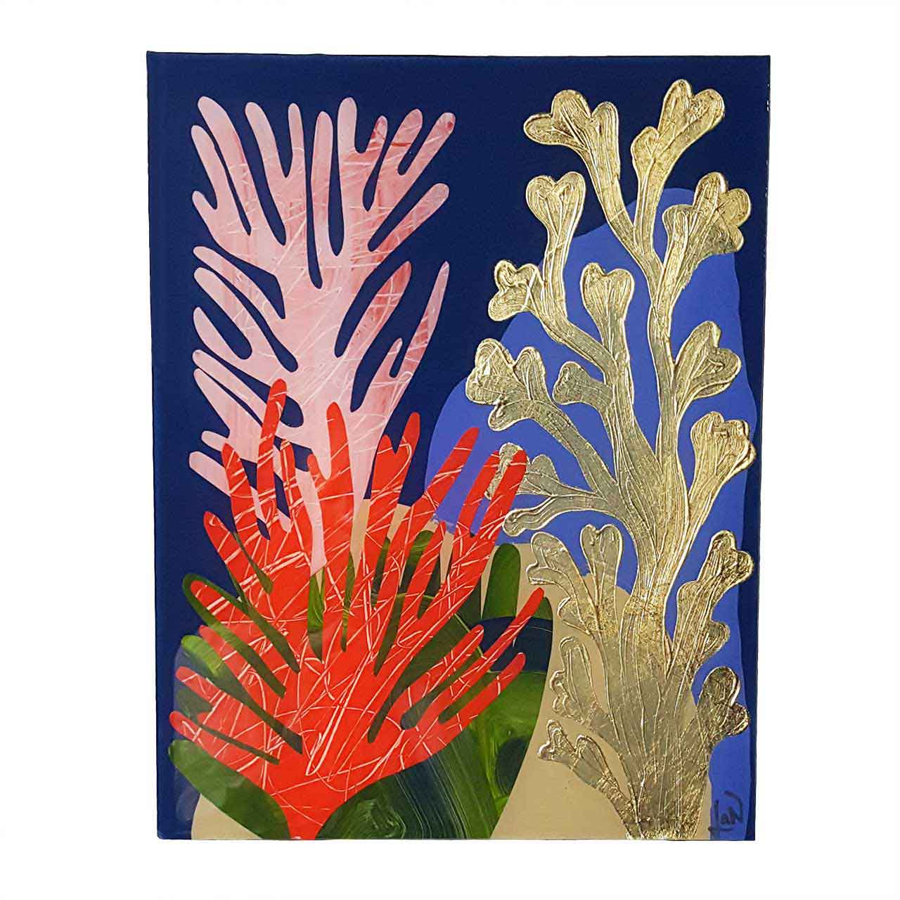 11" x 14" Blue Coral Reef Collage - Creative Gateways
