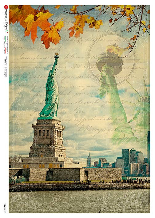 Paper Designs Statue of Liberty A4 Rice Paper