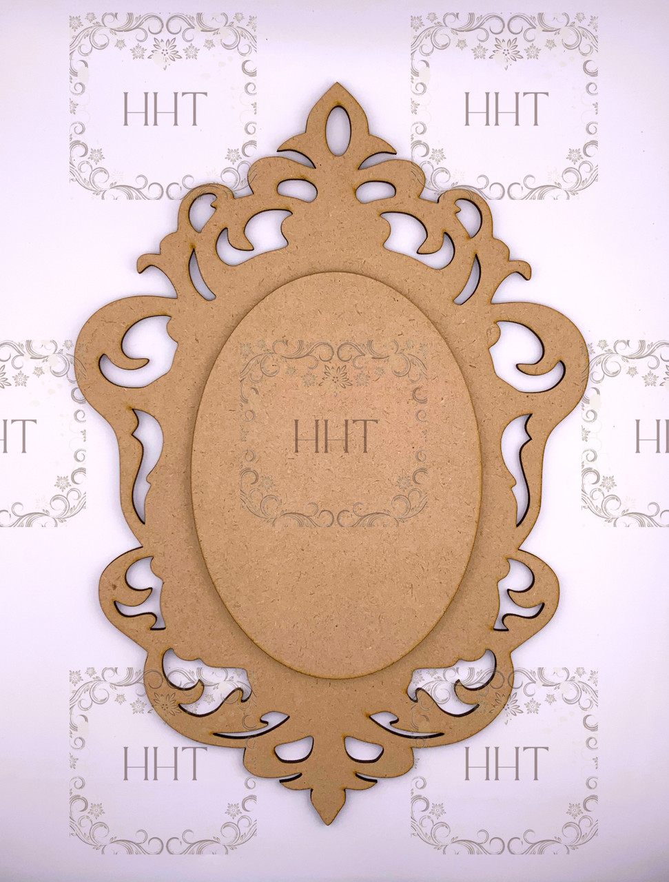 MDF Oval Fantasy Mirror Frame