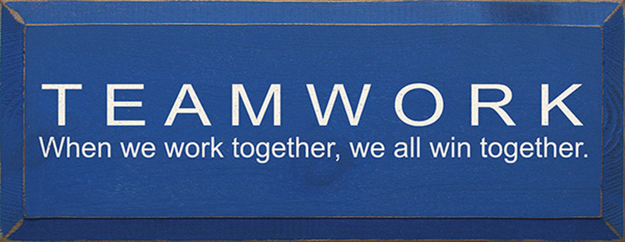 Teamwork Wood Sign - Country Marketplace