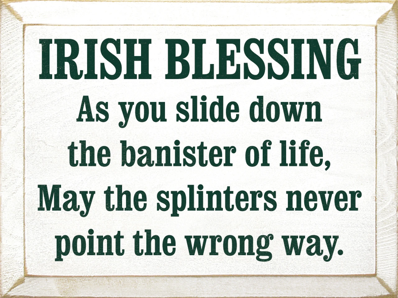 Irish Saying Wood Decor Sign | Irish Blessing - As You Slide Down The ...