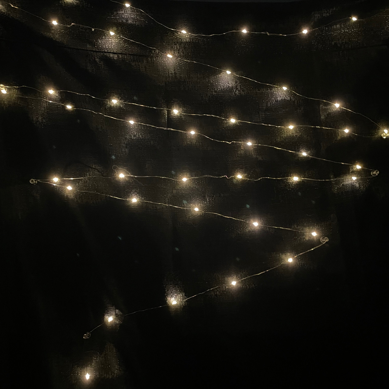 50-Light Battery-Operated Warm White LED Fairy Light Wired Set ...
