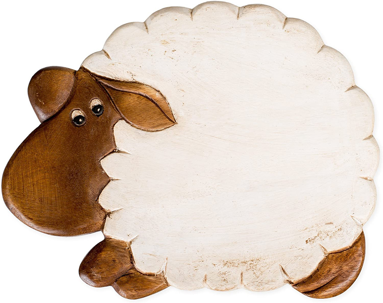 Sheep Step Stool Hand Carved Solid Acacia Sturdy Wood Stool For ...