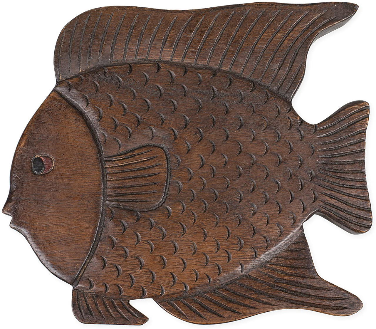 Fish Step Stool Hand Carved Solid Acacia Sturdy Wood Stool For Children ...