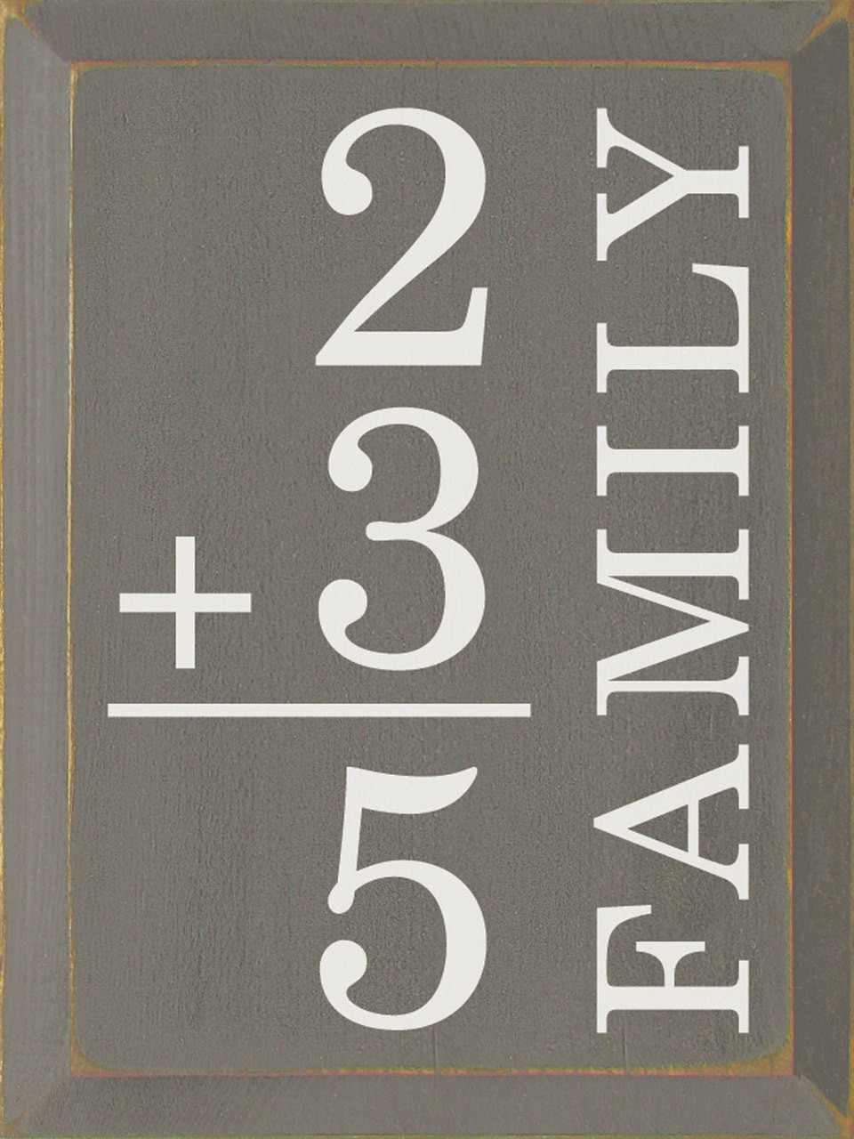 Custom Family Math | Housewarming Gift | Custom Wood Sign for Family ...