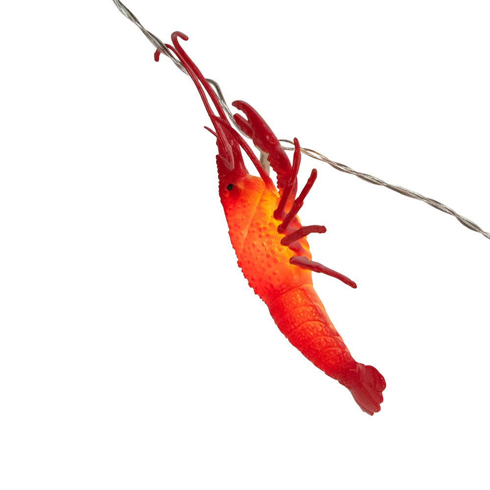 10-Light Red Lobster LED Novelty Party Light Set - Country Marketplace