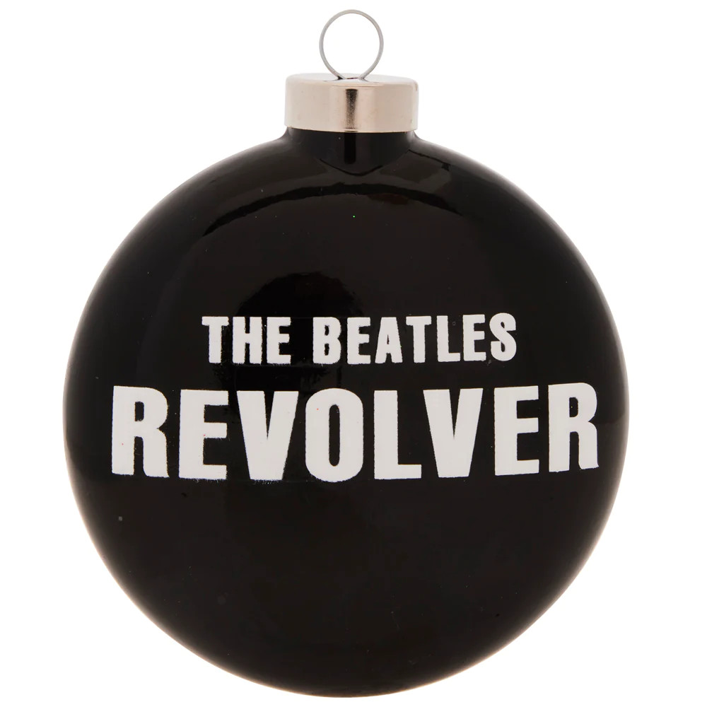 Black and White Retro Classic Beatles Revolver Album Ornament