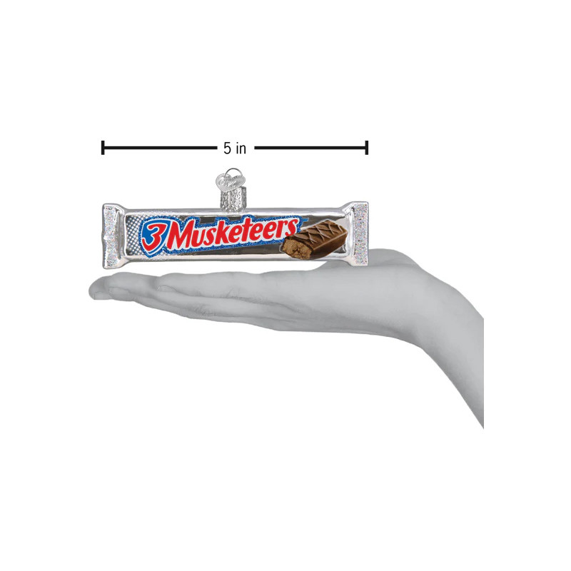 Three Musketeers Chocolate Bar - 5 Inch - Blown Glass Decoration for ...
