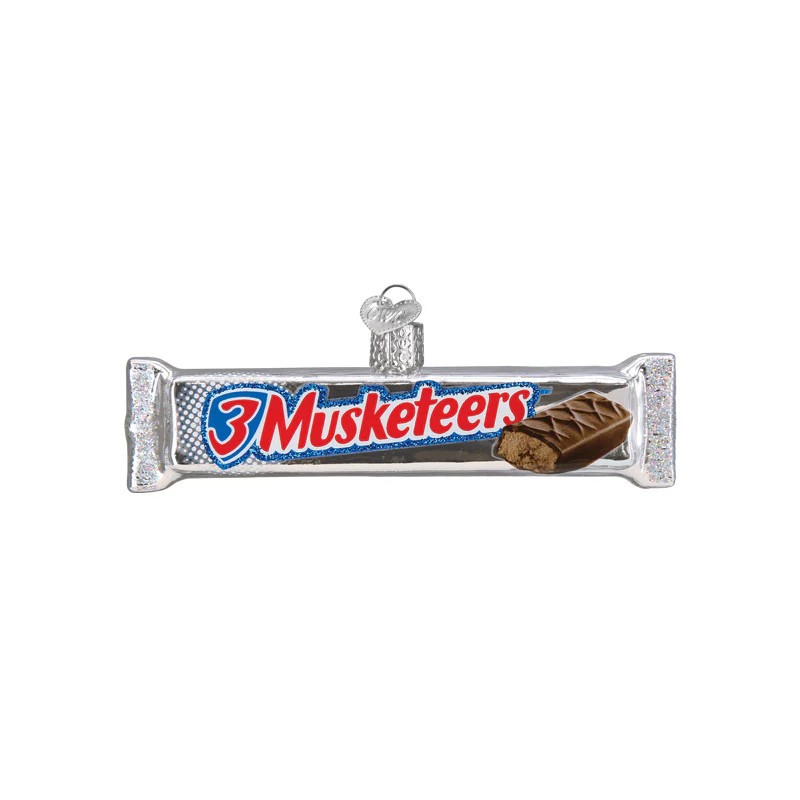 Three Musketeers Chocolate Bar - 5 Inch - Blown Glass Decoration for ...