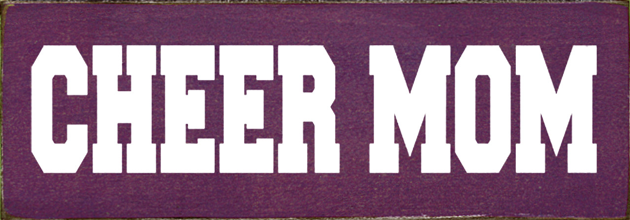 Cheer Mom Wood Sign | Mother's Day Gift | Multiple Colors Available | 3 ...