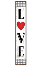 Outdoor Sign - Love - Valentine's Day Vertical Porch Sign 8x47 ...