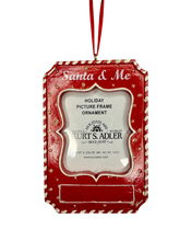 Santa and Me Picture Frame Personalized Christmas Ornament - Country ...