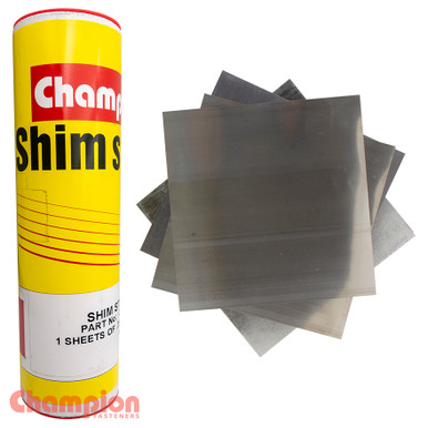 CHAMPION STEEL SHIM STOCK - 0.125mm (.005") - 600mm x 150mm - 1 SHEET ...