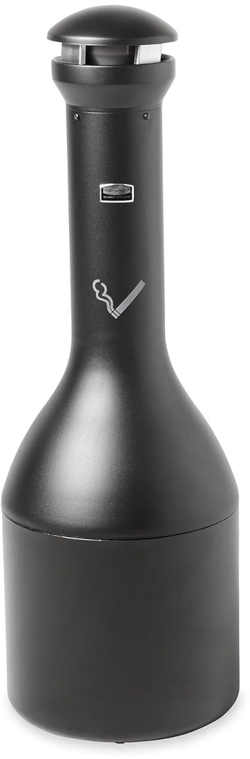Rubbermaid Infinity Genie Traditional Smoking Bin - Black