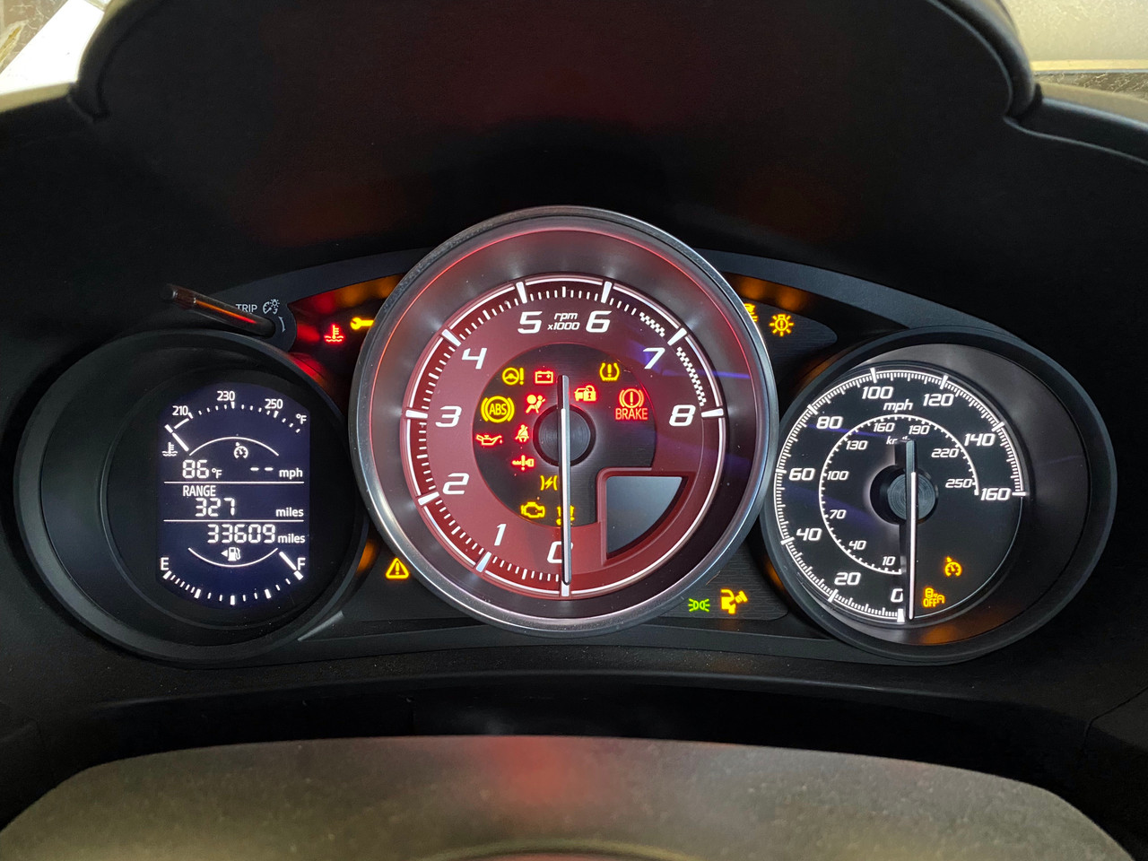 2017-2020 Fiat 124 Spider Abarth Instrument Gauge Cluster / 33K FD012 ...