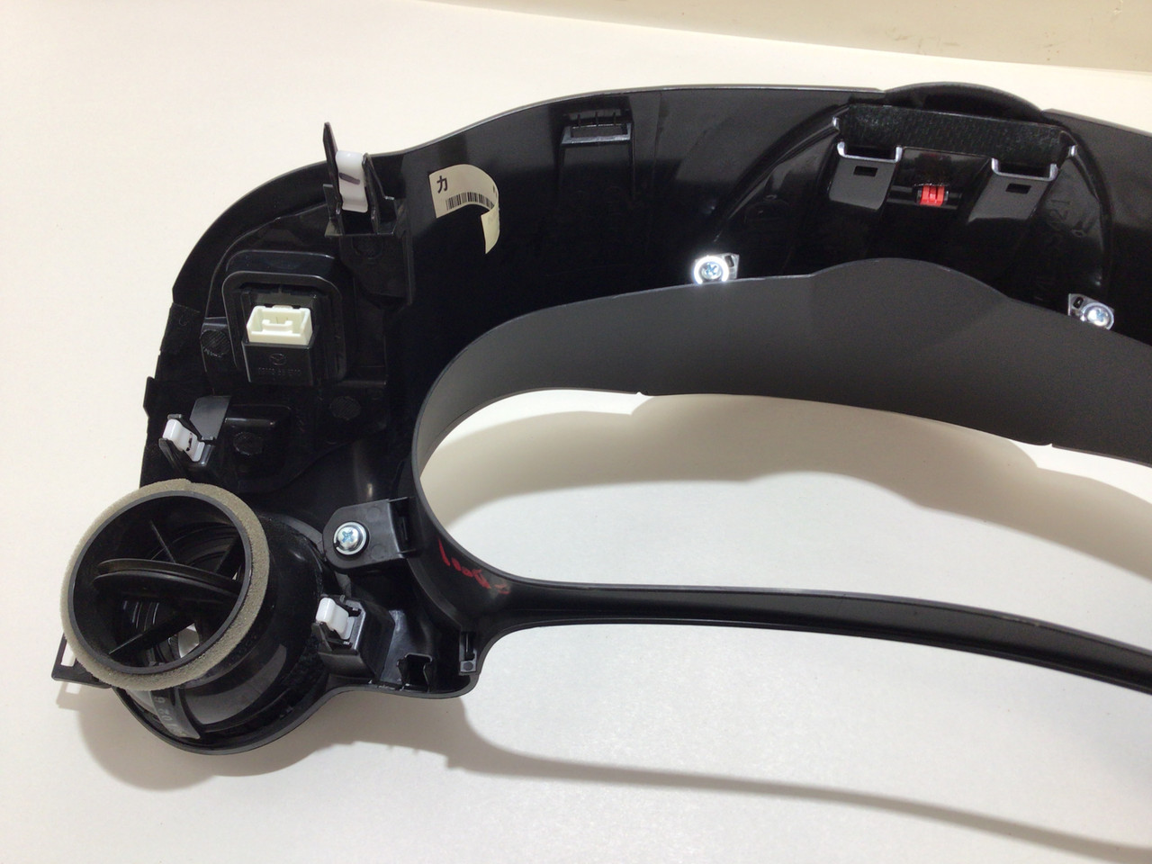 2017-2020 Fiat 124 Spider Gauge Cluster Hood Panel / Black Leather w ...