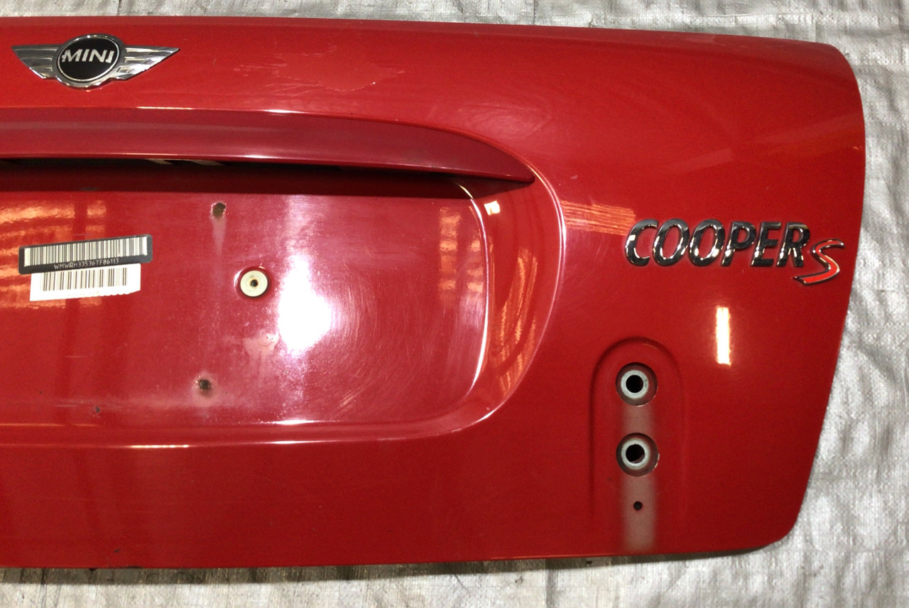 2005-2008 Mini Cooper S R52 Convertible Trunk Tailgate / Chili Red ...