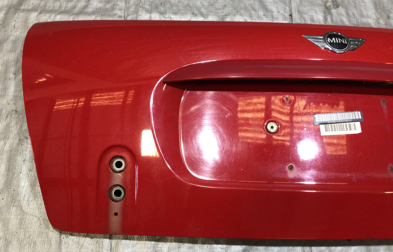 2005-2008 Mini Cooper S R52 Convertible Trunk Tailgate / Chili Red ...