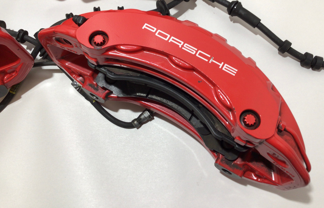 2017-2018 Porsche Macan GTS Brembo Brake Calipers / Red / Set of 4 ...