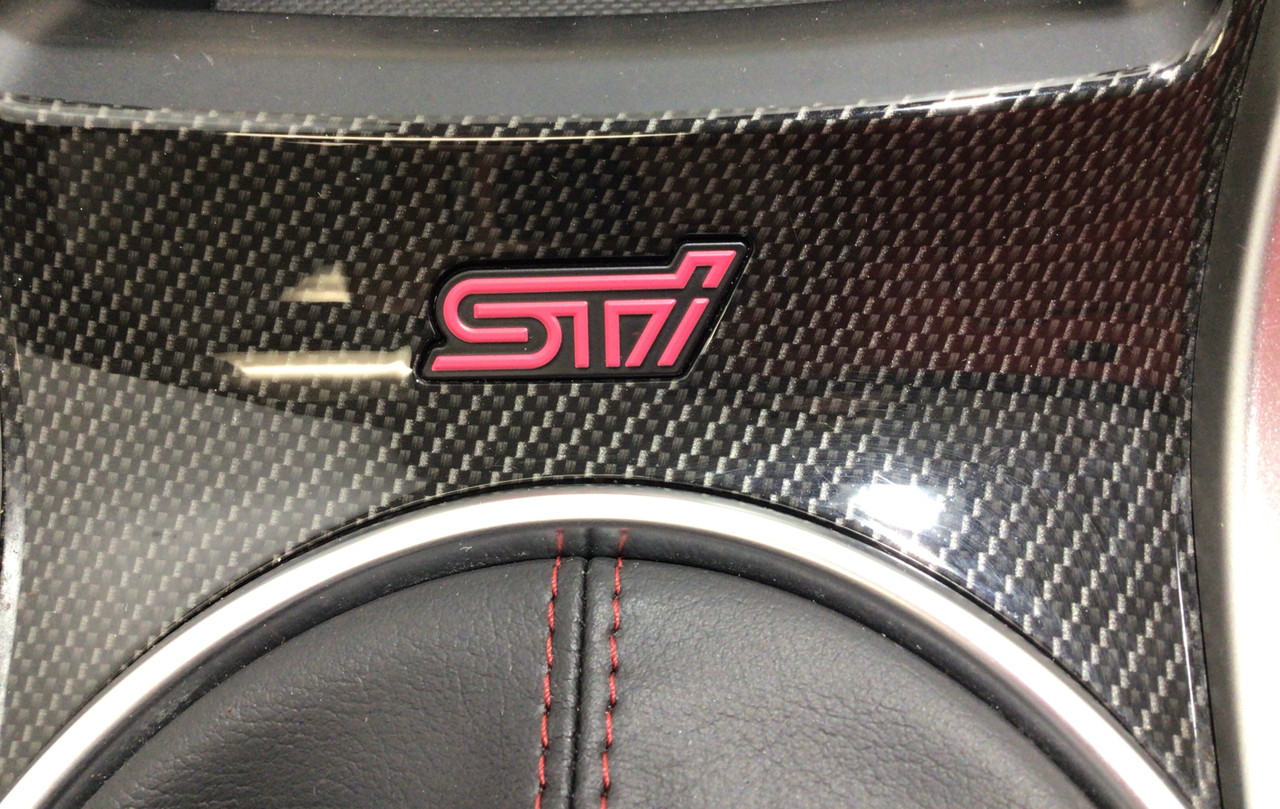 2015 Subaru WRX STI Faux Carbon Dashboard Trim Panels / Front Console ...